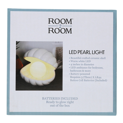 ceramic seashell with pearl accent lamp | Five Below | let go & have fun