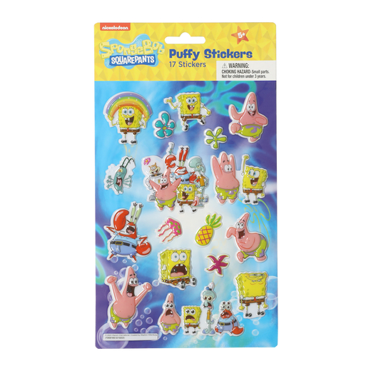 spongebob squarepants™ puffy stickers 17-count | Five Below | let go ...