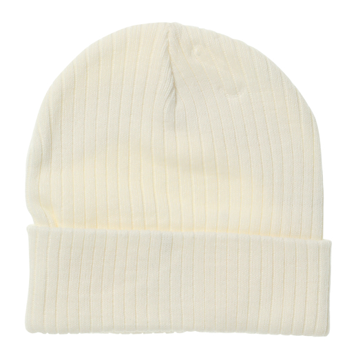 Plain White Beanie