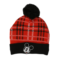 Mickey Mouse plaid pom beanie hat | Five Below | let go & have fun