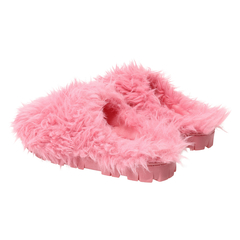 ladies pink faux fur fuzzy slippers | Five Below | let go & have fun