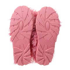 ladies pink faux fur fuzzy slippers | Five Below | let go & have fun