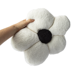 sherpa flower throw pillow 16in | Five Below | let go & have fun