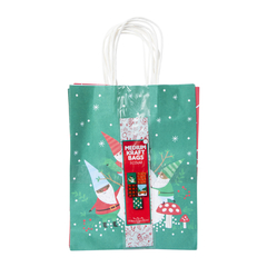 5-pack medium holiday kraft gift bags 7in x 9in | Five Below | let go ...
