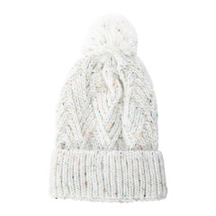 fleck yarn knit pom beanie hat | Five Below | let go & have fun