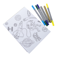 kaleidoscope space adventure coloring book kit | Five Below | let go ...
