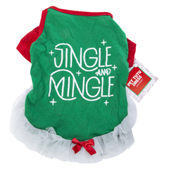 'jingle & mingle' holiday pet tutu dress | Five Below | let go & have fun