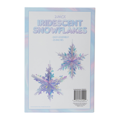 20in hanging iridescent snowflakes 2-count | Five Below | let go & have fun