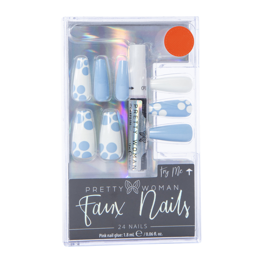 pretty woman faux nails 24-piece set with nail glue | Five Below | let ...