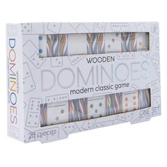 wooden dominoes modern classic game | Five Below | let go & have fun