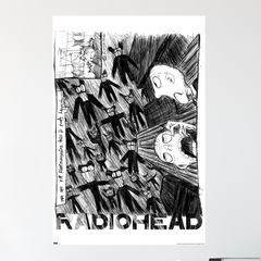 Radiohead Poster 22.37in x 34in | Five Below | let go & have fun