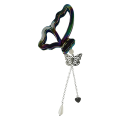 Butterfly Charm Chain Claw Clip | Five Below | let go & have fun