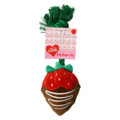 Chocolate Dipped Strawberry Pet Rope Toy | Five Below | let go & have fun