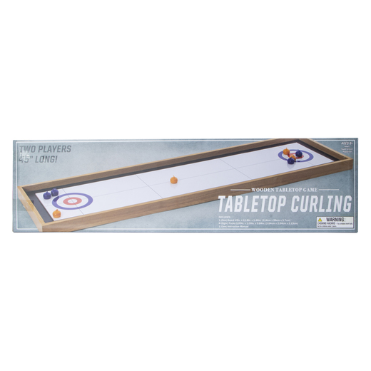Wooden Tabletop Curling Game 45in x 11.8in | Five Below | let go & have fun
