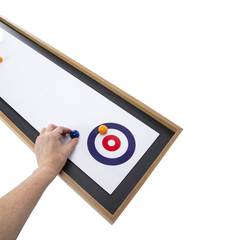 Wooden Tabletop Curling Game 45in x 11.8in | Five Below | let go & have fun