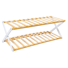 2-Tier Bamboo Shoe Rack | Five Below | let go & have fun
