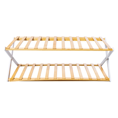 2-Tier Bamboo Shoe Rack | Five Below | let go & have fun
