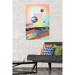 abstract outer space poster 34in x 22.4in | Five Below | let go & have fun