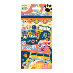70s Stickers 4 Sheets | Five Below | let go & have fun