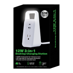 12W 3-in-1 desktop charging station with light | Five Below | let go ...