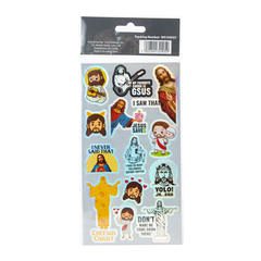 Holographic Jesus Stickers 4-Sheets | Five Below | let go & have fun